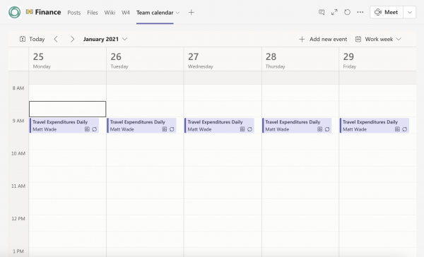 An introduction to channel calendars in Microsoft Teams