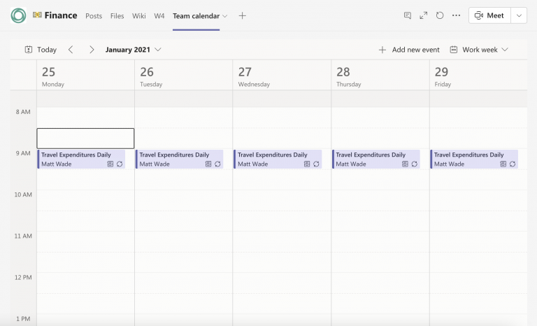 An introduction to channel calendars in Microsoft Teams