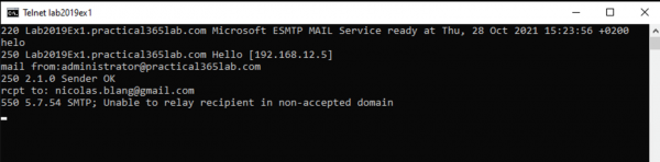 Configure Exchange 2019 for anonymous SMTP relay