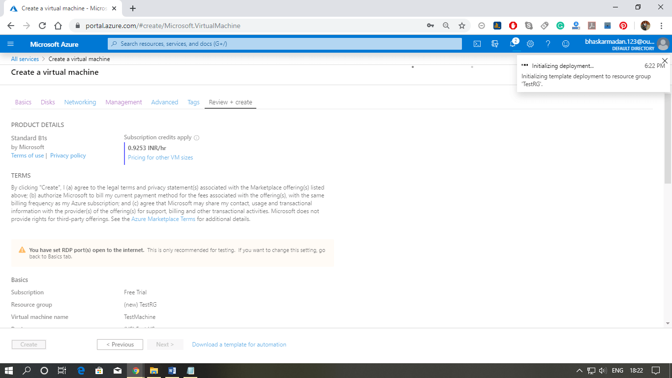 Deploy Azure Virtual Machines