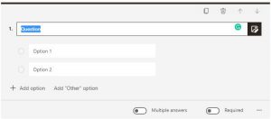 Create multiple-choice questions in Microsoft Form