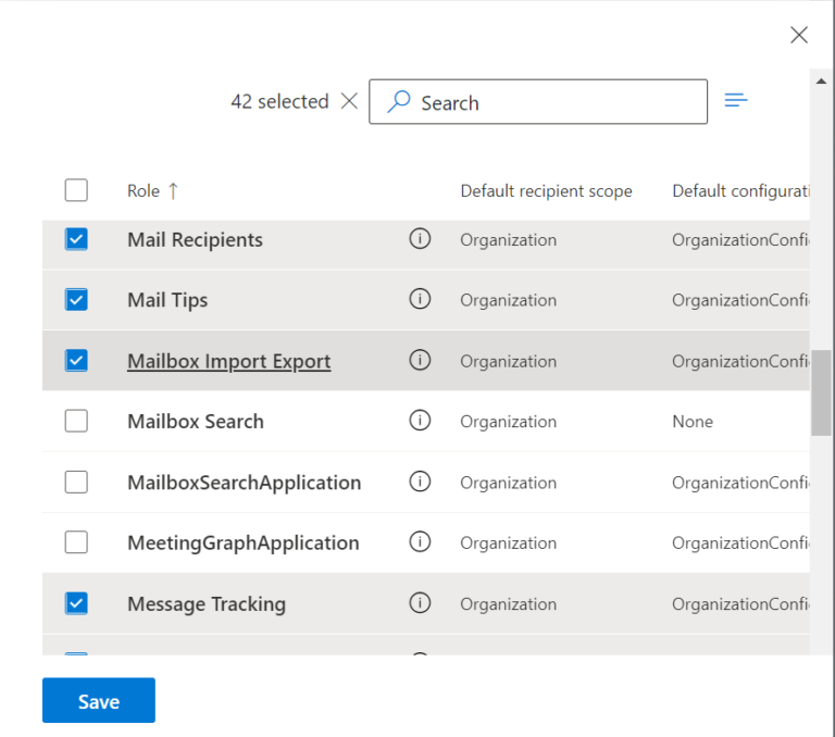 Assigning the “Mailbox Import Export” role in Office 365