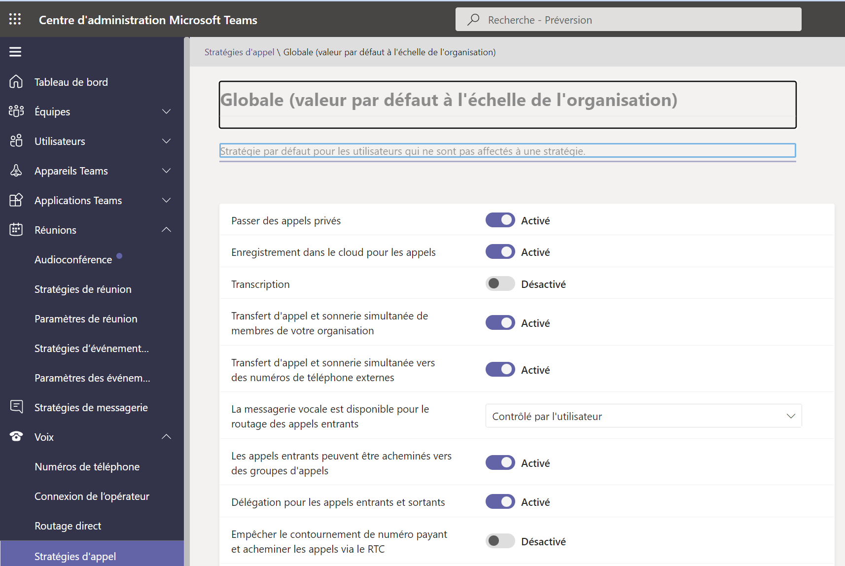 Enable recording during a Teams call or meeting